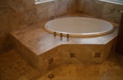 Travertine Master Bathroom Tile in Windsor